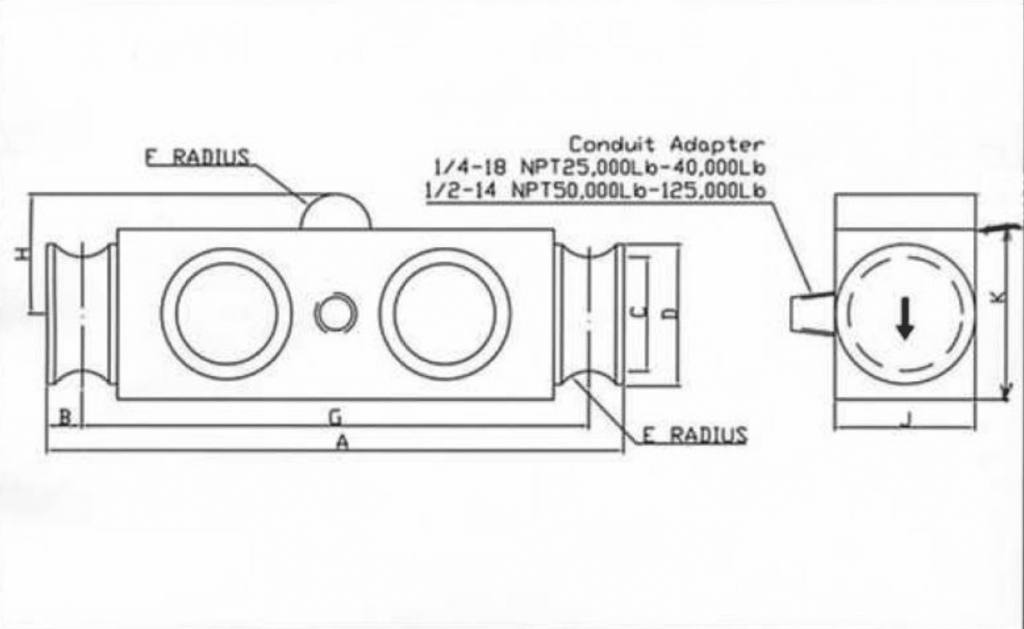 AmCells DSS Series Steel Load Cell with Conduit Adapter - Tacuna Systems