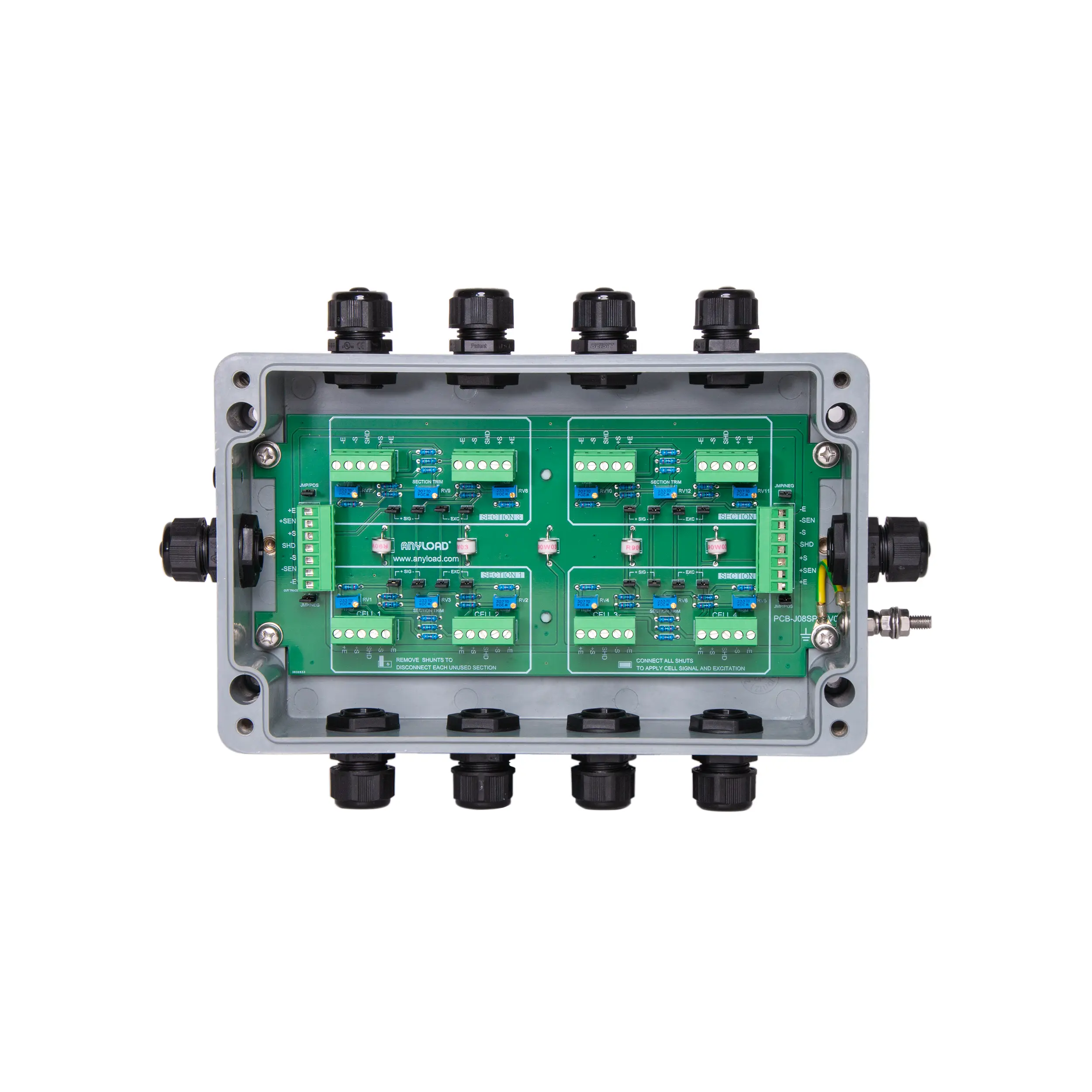 ANYLOAD J08EP-E & J08SP-E Fiberglass Polyester Junction Box - Tacuna ...